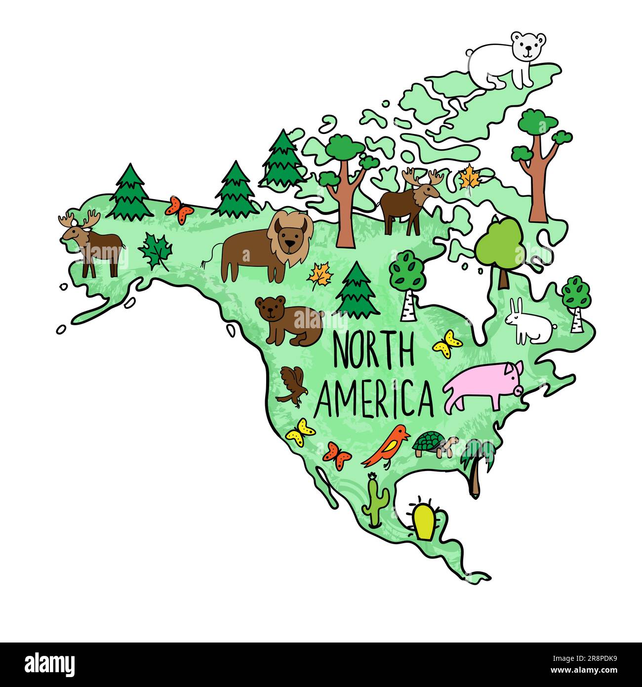 Usual animals Stock Vector Images - Alamy