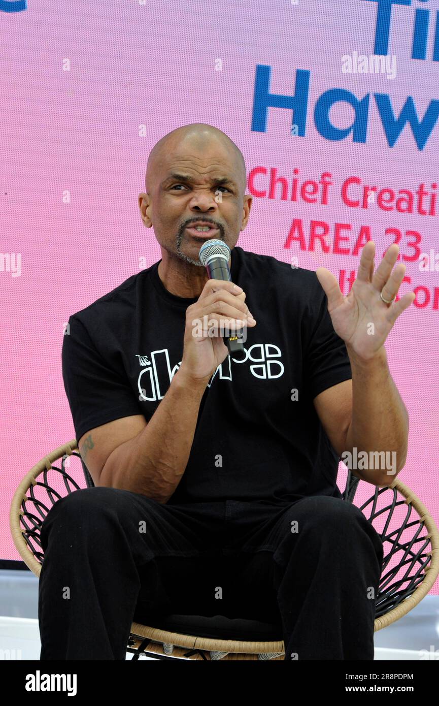 CANNES, FRANCE - JUNE 19: Darryl Mc Daniels speaker at Cannes Lions ...