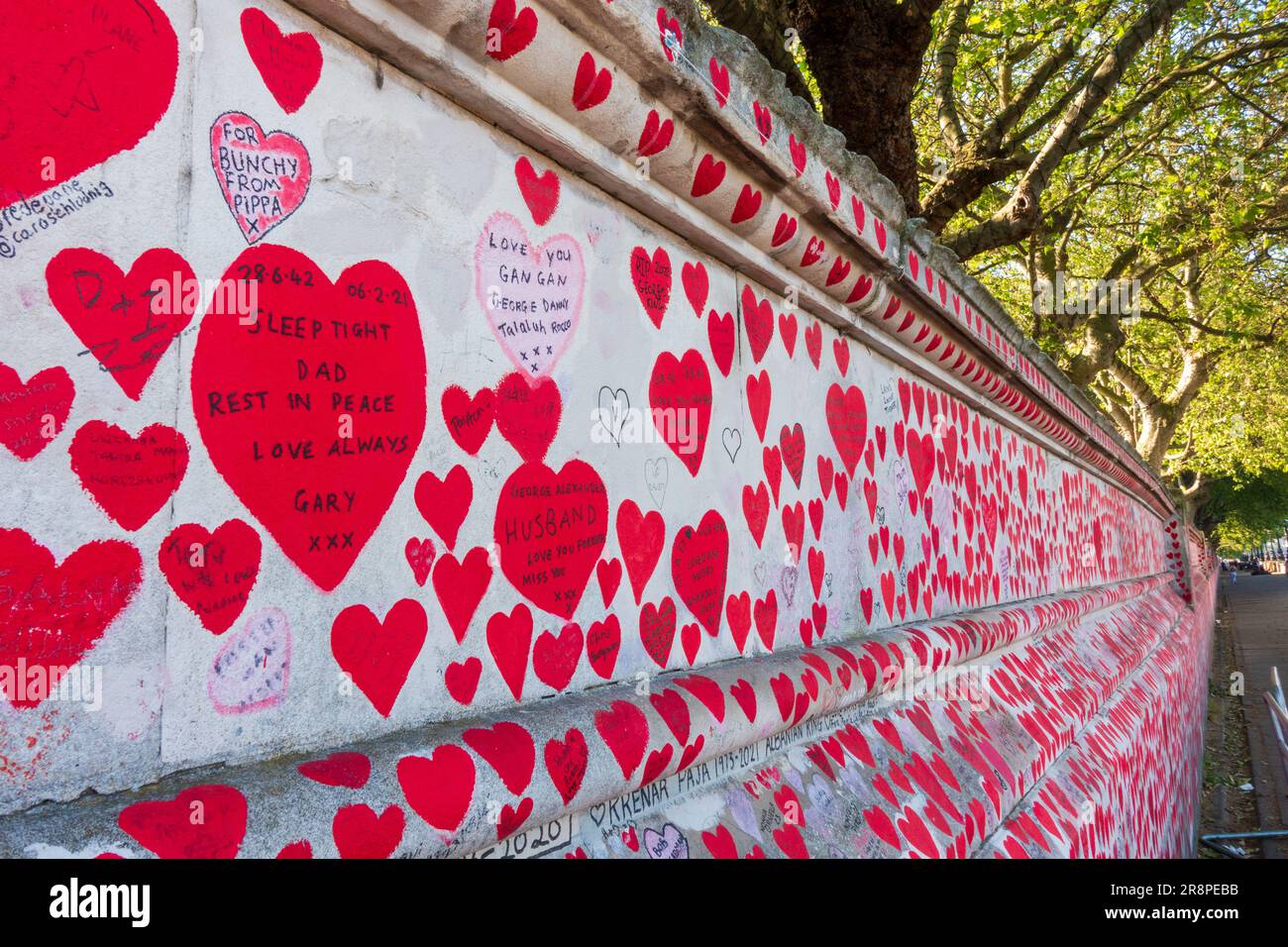 The National Covid Memorial Wall, London Stock Photo - Alamy