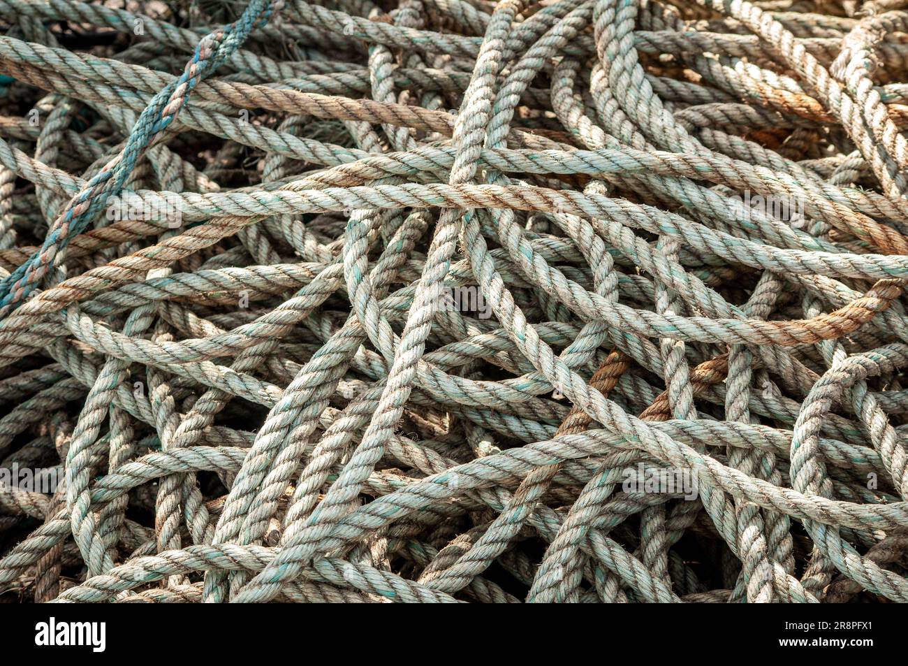 Aged marine weathered rope hi-res stock photography and images - Alamy