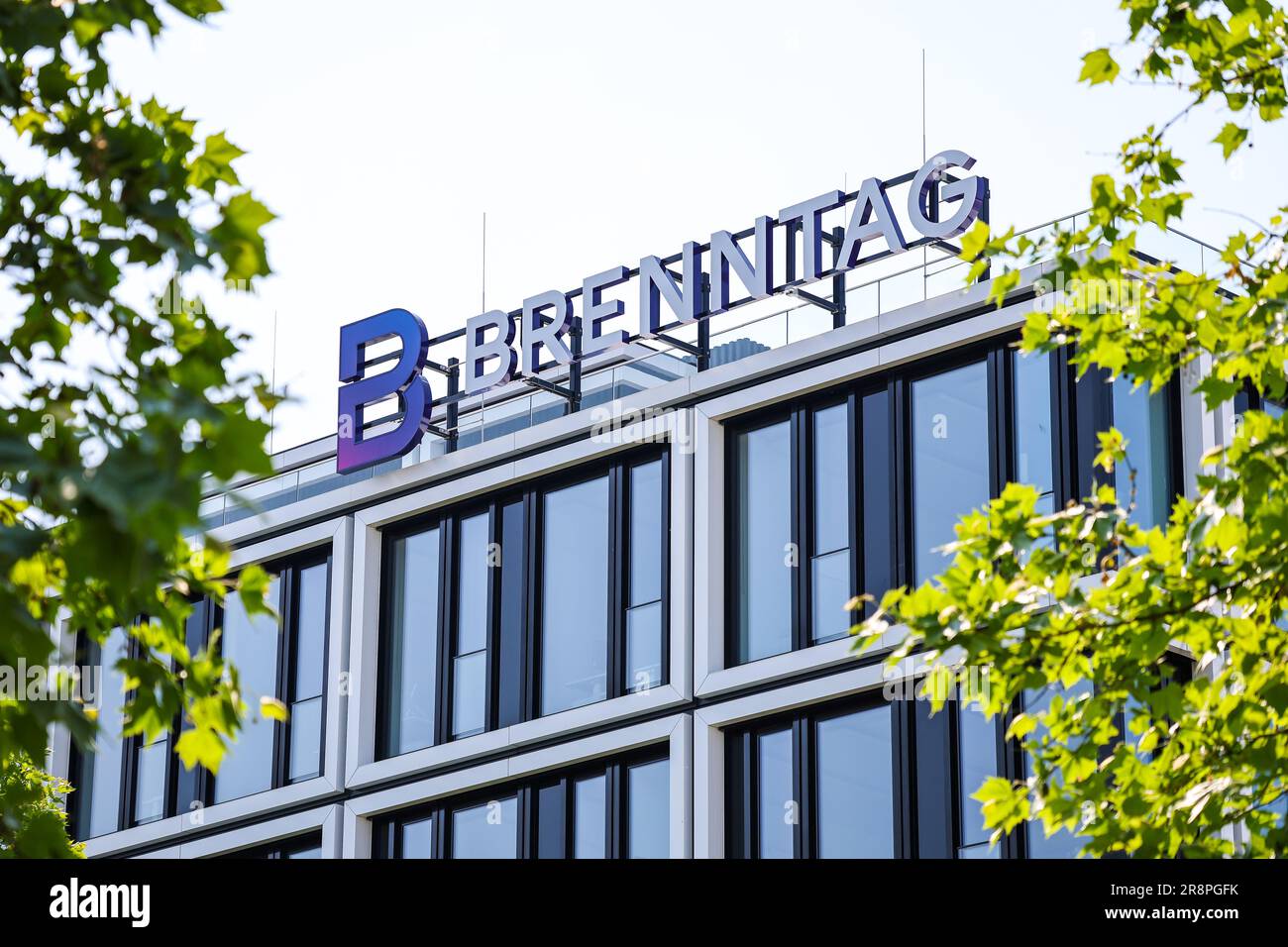 Essen, North Rhine-Westphalia, Germany - Brenntag, company logo on the ...