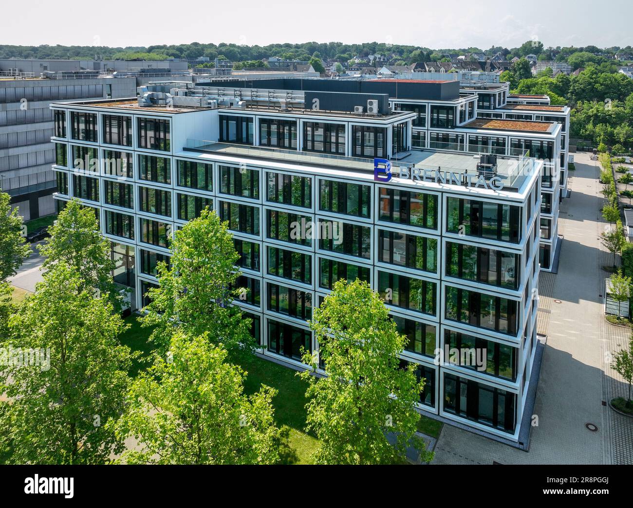 Essen, North Rhine-Westphalia, Germany - Brenntag, company logo on the ...