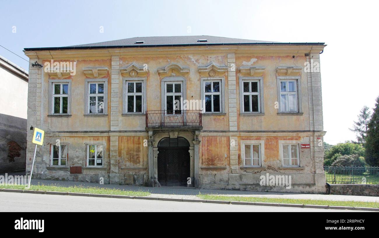 The original Baroque chateau in Habry was built in the 19th century, it ...