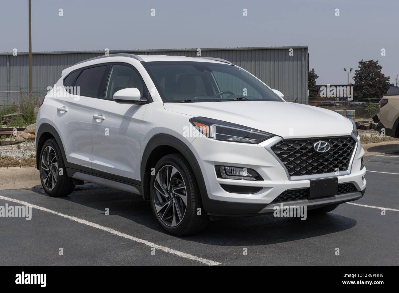 Lafayette - June 18, 2023: Hyundai Tucson display at a dealership ...
