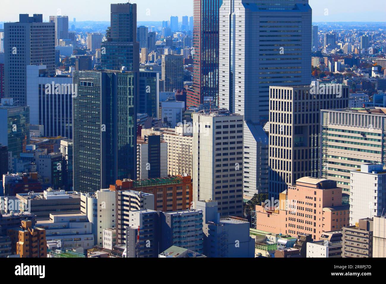 Tokyo city aerial view. Shiba district in Minato Ward Stock Photo - Alamy