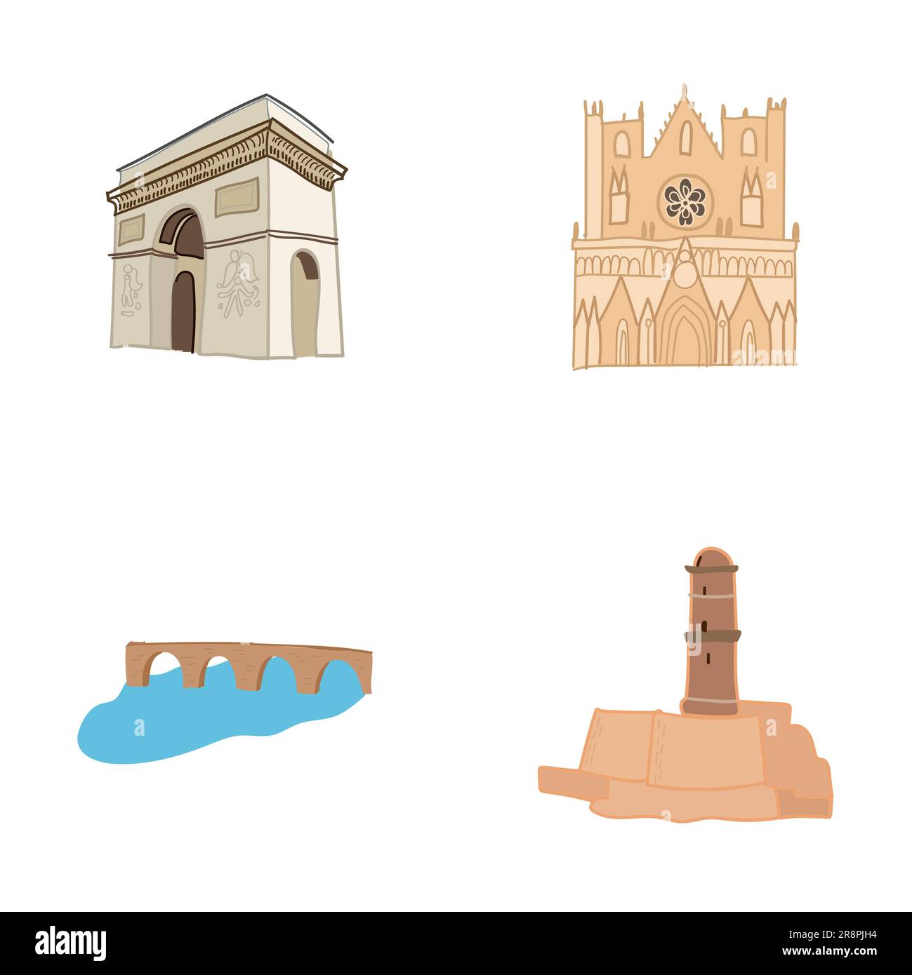Famous french village Stock Vector Images - Alamy