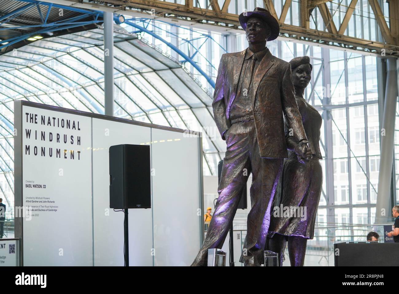 The National Windrush Monument by Basil Watson at Waterloo Station ...