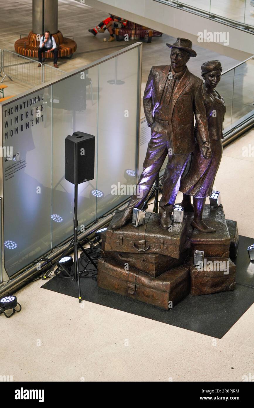 The National Windrush Monument by Basil Watson at Waterloo Station ...