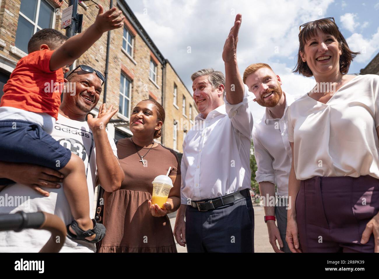 Labour leader Sir Keir Starmer (centre), Shadow chancellor Rachel ...