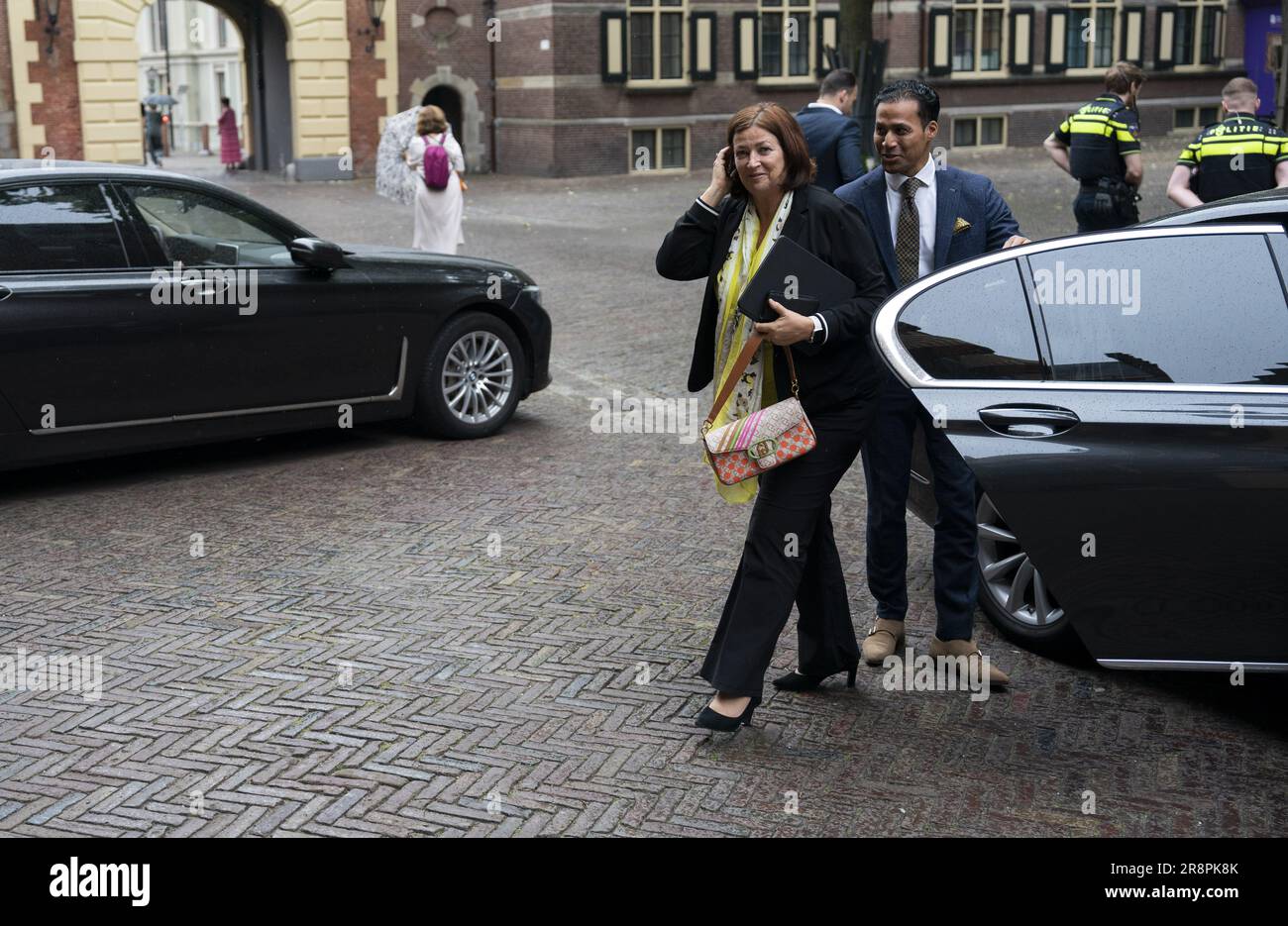 THE HAGUE - Minister Conny Helder arrives at the Ministry of General ...