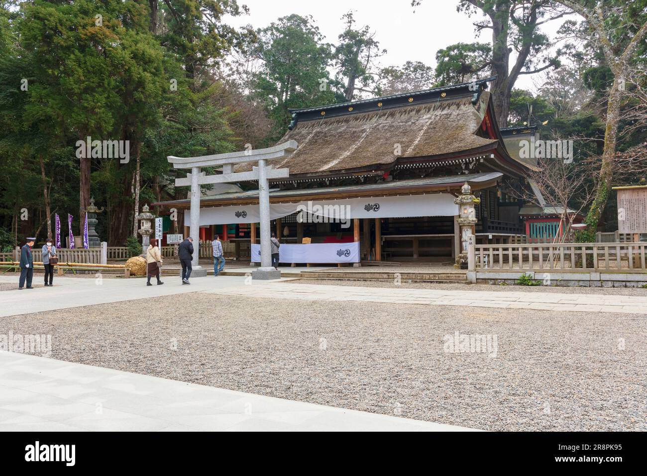 Worship Hall of Kashima Jingu Shrine Stock Photo - Alamy