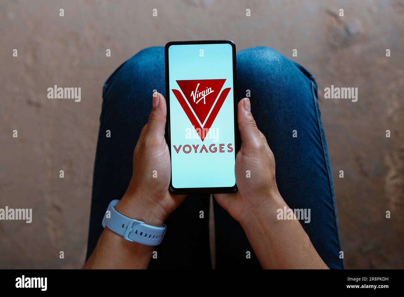 Brazil. 22nd June, 2023. In this photo illustration, the Virgin Voyages ...