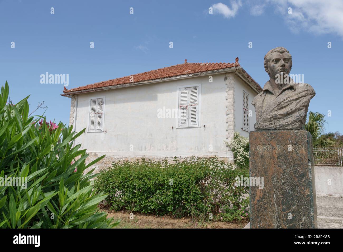 Statue lord byron greece hi-res stock photography and images - Alamy