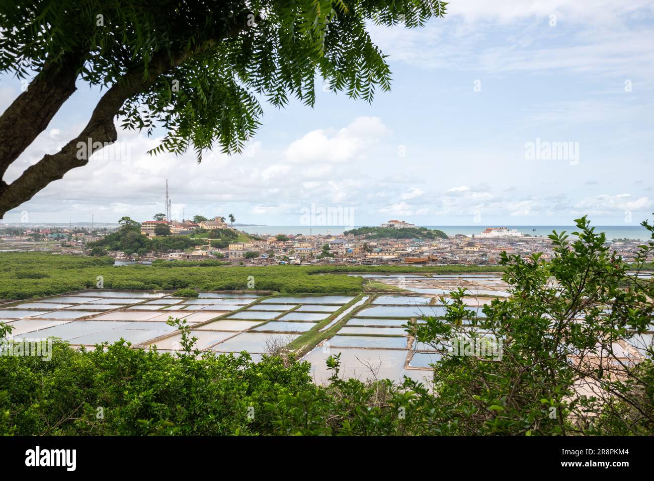 overlooking Elmina Castle Stock Photo - Alamy