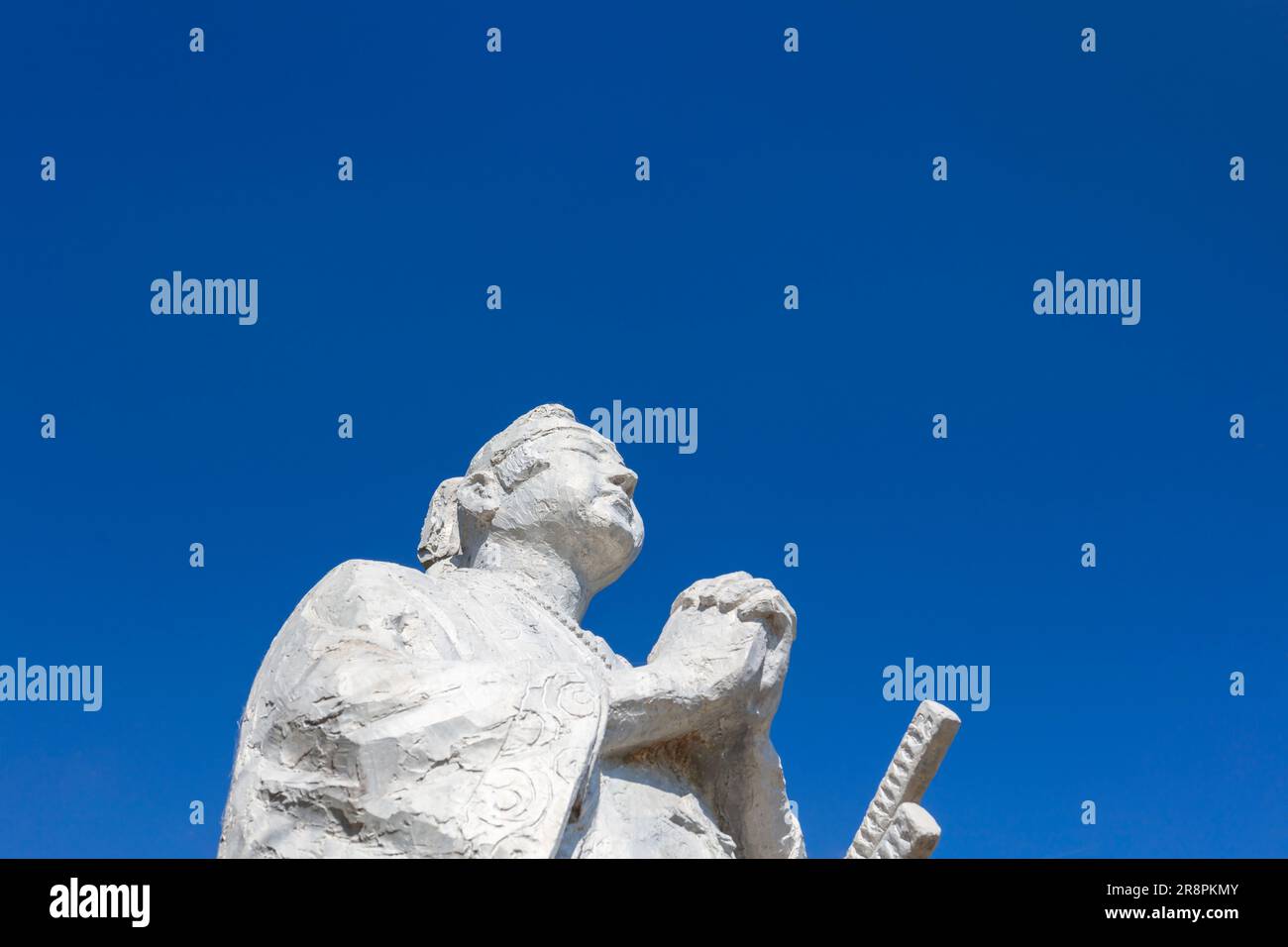 Statue of Amakusa Shiro at the Hara Castle Ruins Stock Photo - Alamy