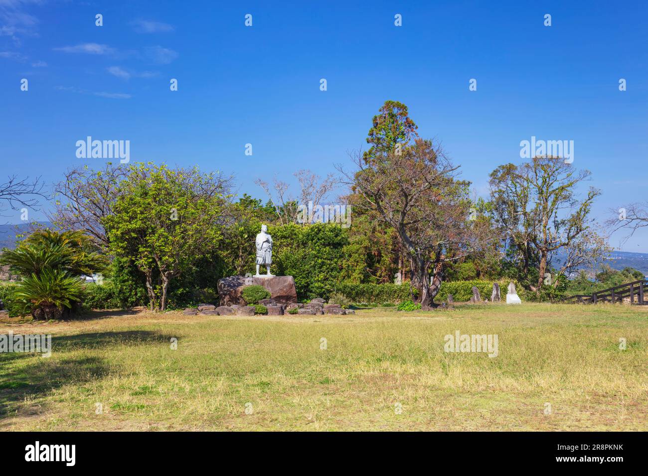 Statue of Amakusa Shiro at the Hara Castle Ruins Stock Photo - Alamy