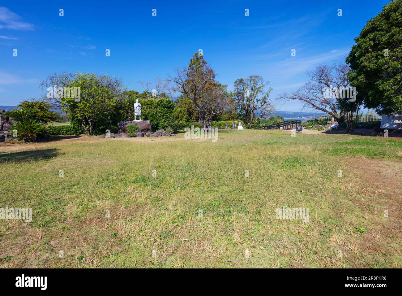 Statue of Amakusa Shiro at the Hara Castle Ruins Stock Photo - Alamy