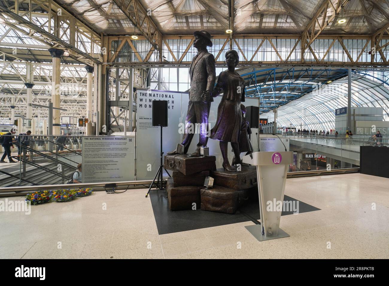 The National Windrush Monument by Basil Watson at Waterloo Station ...