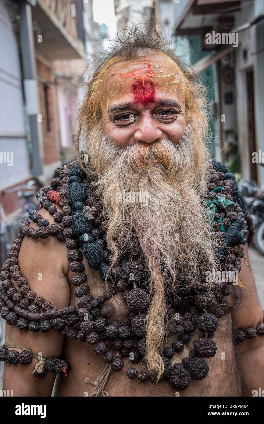 A Sadhu in Varanasi, India Stock Photo - Alamy