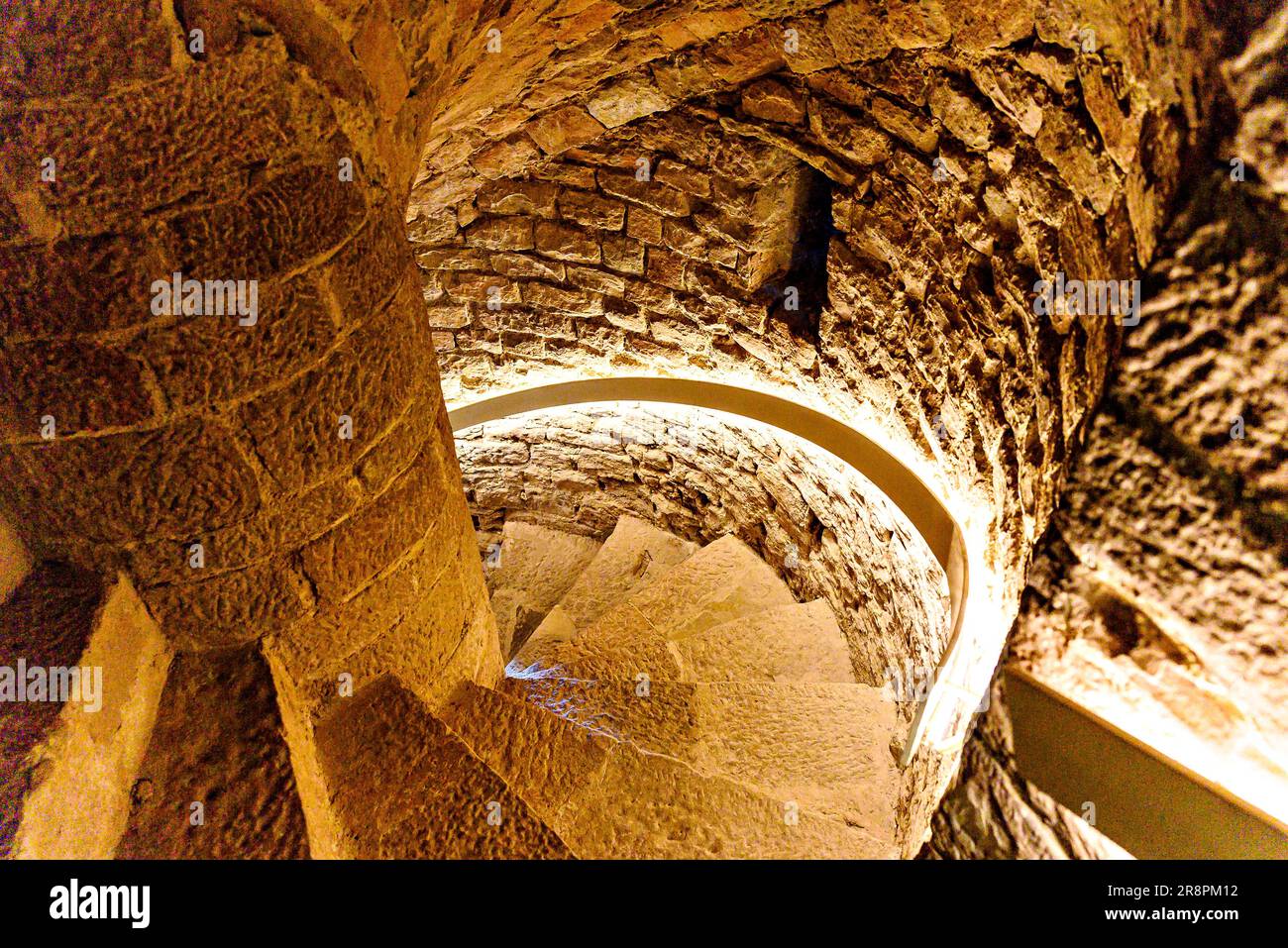 Gothic castle interior stairs hi-res stock photography and images - Alamy