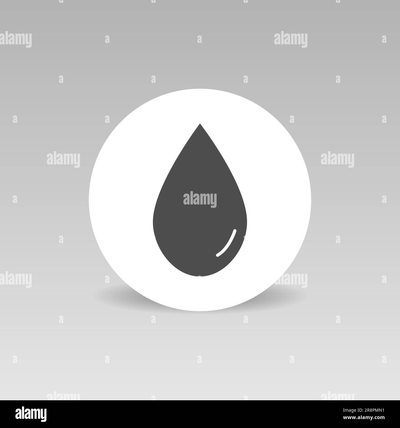 Oil Drop On Round Background Vector Icon Stock Vector Image And Art Alamy