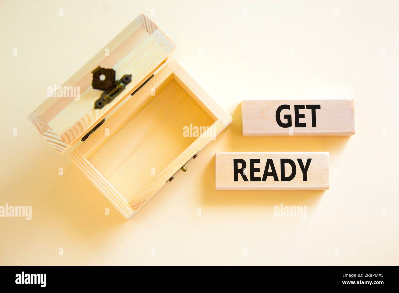 Get ready symbol. Concept words Get ready on wooden blocks on a ...