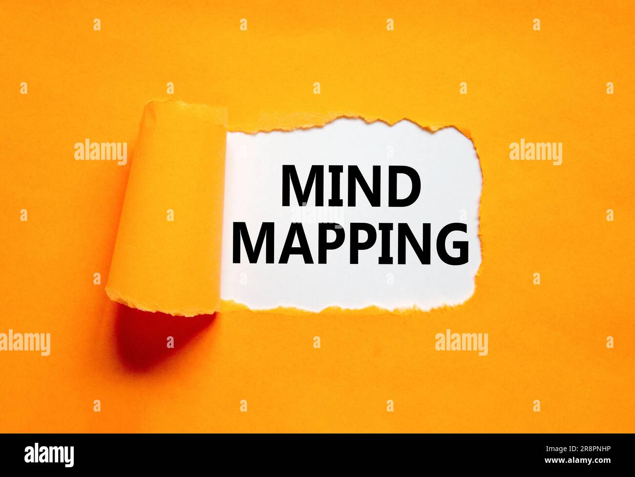 Mind mapping symbol. Concept words Mind mapping on beautiful white ...