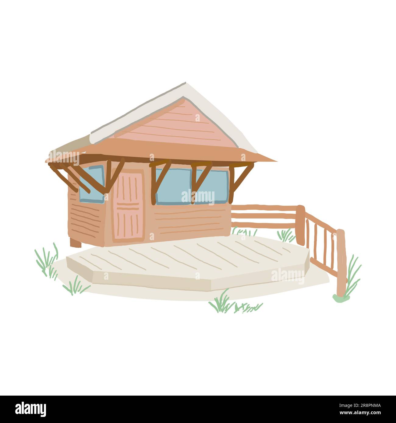 Exterior back gate Stock Vector Images - Alamy