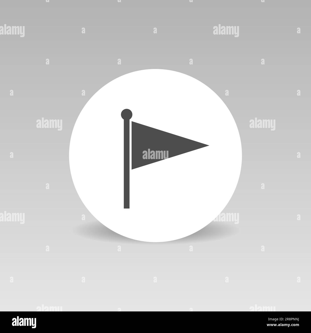 Simple flag vector icon Location marker symbol Stock Vector Image & Art - Alamy