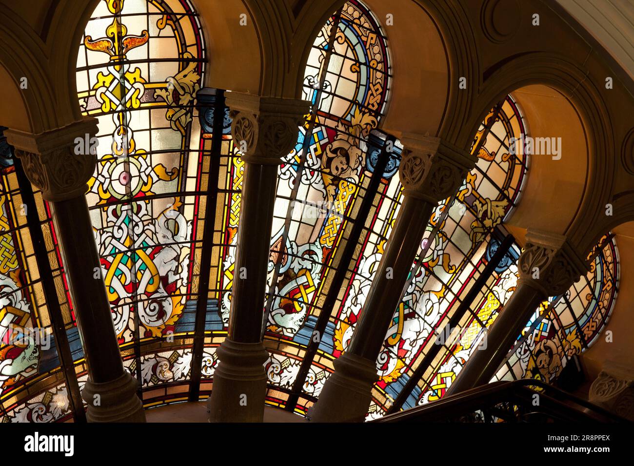 Arched Window at the Queen Victoria Building, downtown Sydney ...