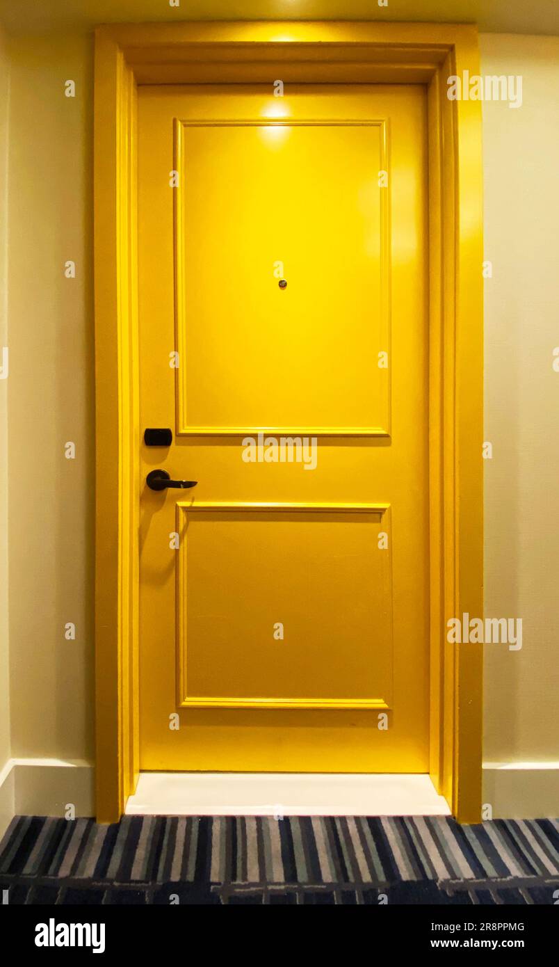 A yellow door Stock Photo - Alamy