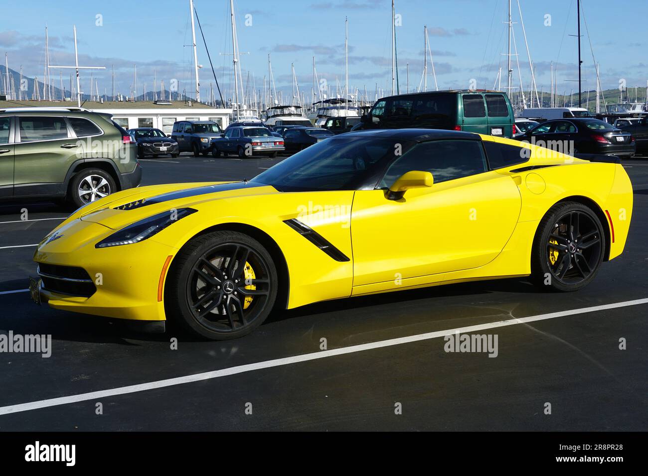 Chevrolet Corvette C sport car, Sausalito, Marin County, California ...