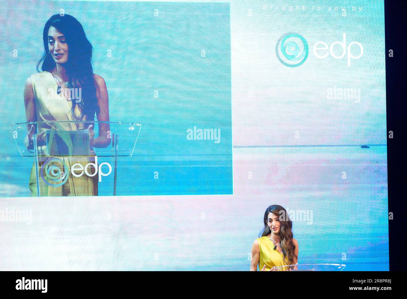 Madrid. Spain. 20230622, Amal Clooney attends 'We Choose Earth Tour ...