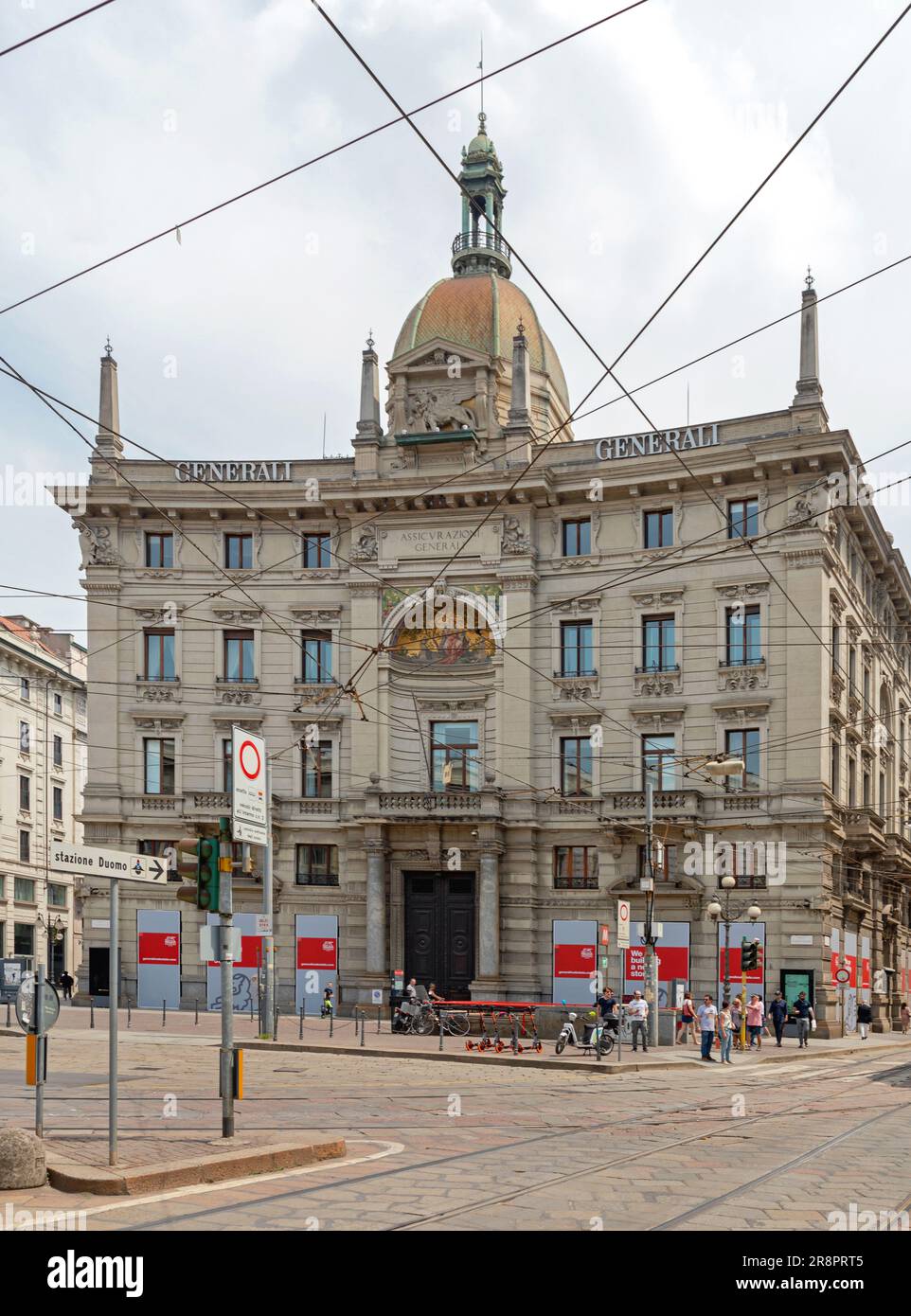 Milan, Italy - June 15, 2019: Generali Insurance Company Building at ...