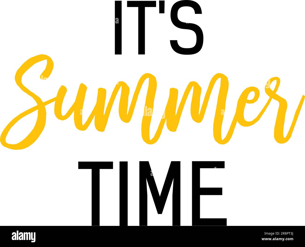 Its summer time seasonal poster template Stock Vector Image & Art - Alamy