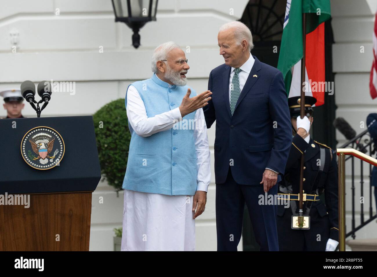 United States President Joe Biden and first lady Dr. Jill Biden welcome ...