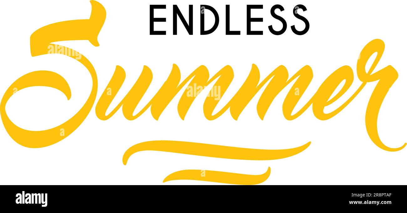 Endless summer seasonal advertisement template Stock Vector Image & Art ...