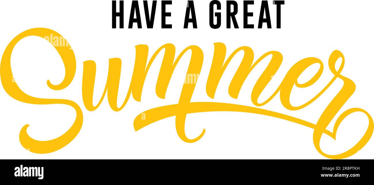 Have great summer seasonal greeting card template Stock Vector Image ...