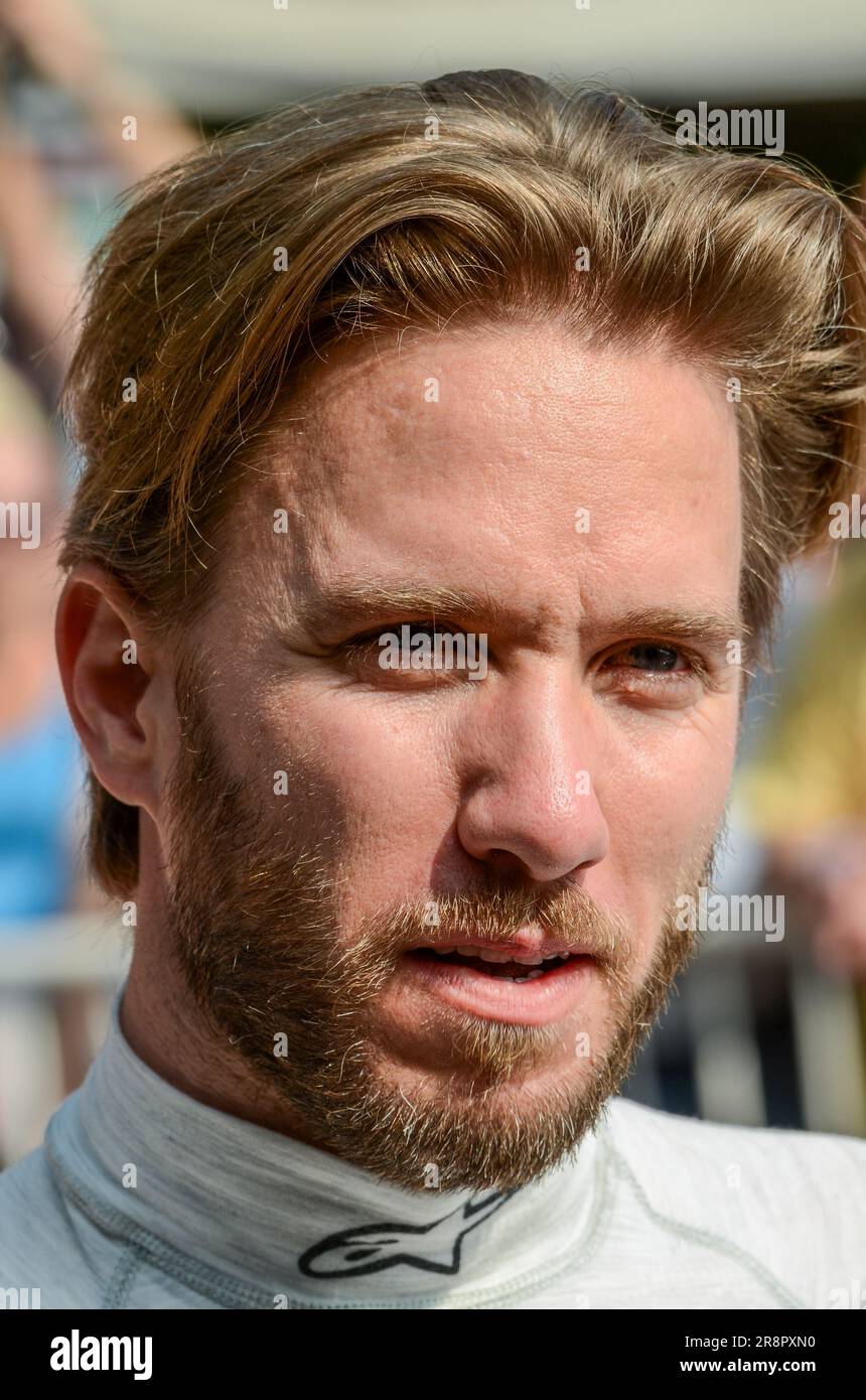 Nick Heidfeld at the Goodwood Festival of Speed event, 2013. Former ...