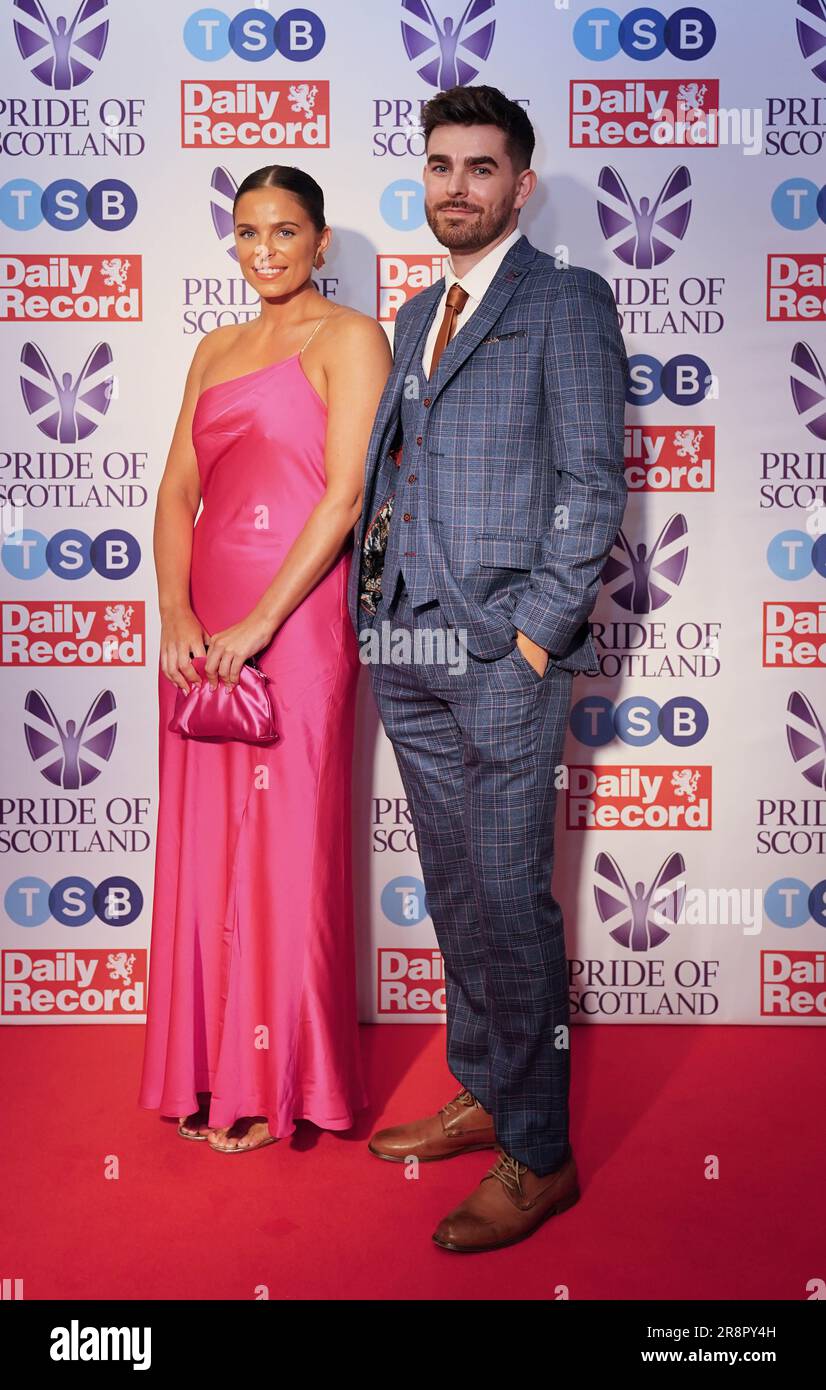 Graeme Sutherland with his sister arrives for the Pride of Scotland ...