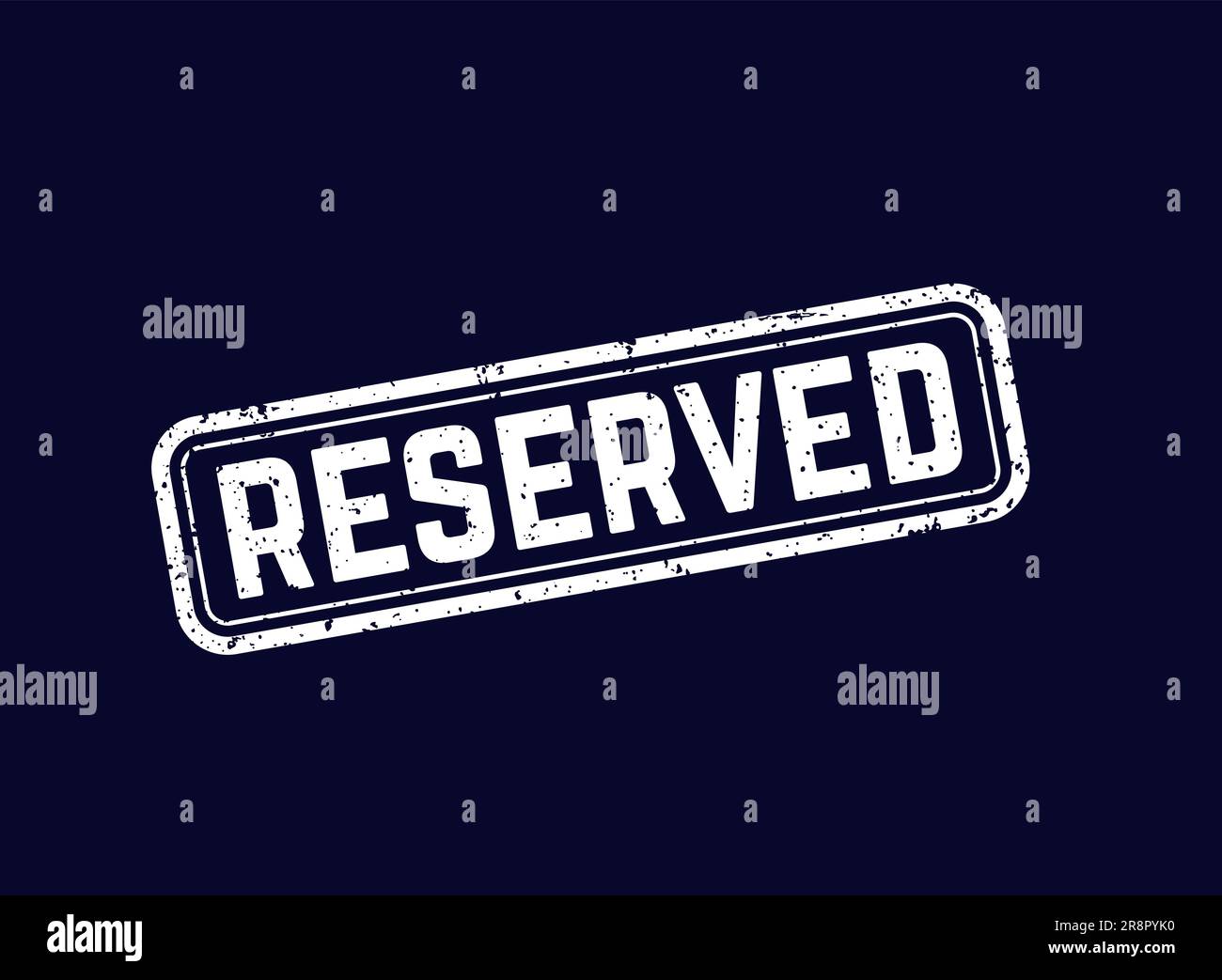 reserved sign, vector stamp design Stock Vector Image & Art - Alamy
