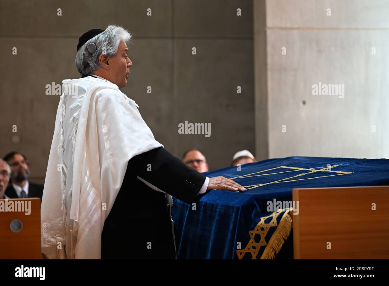 Bamberg, Germany. 22nd June, 2023. Salomon Almekias-Siegl, rabbi ...