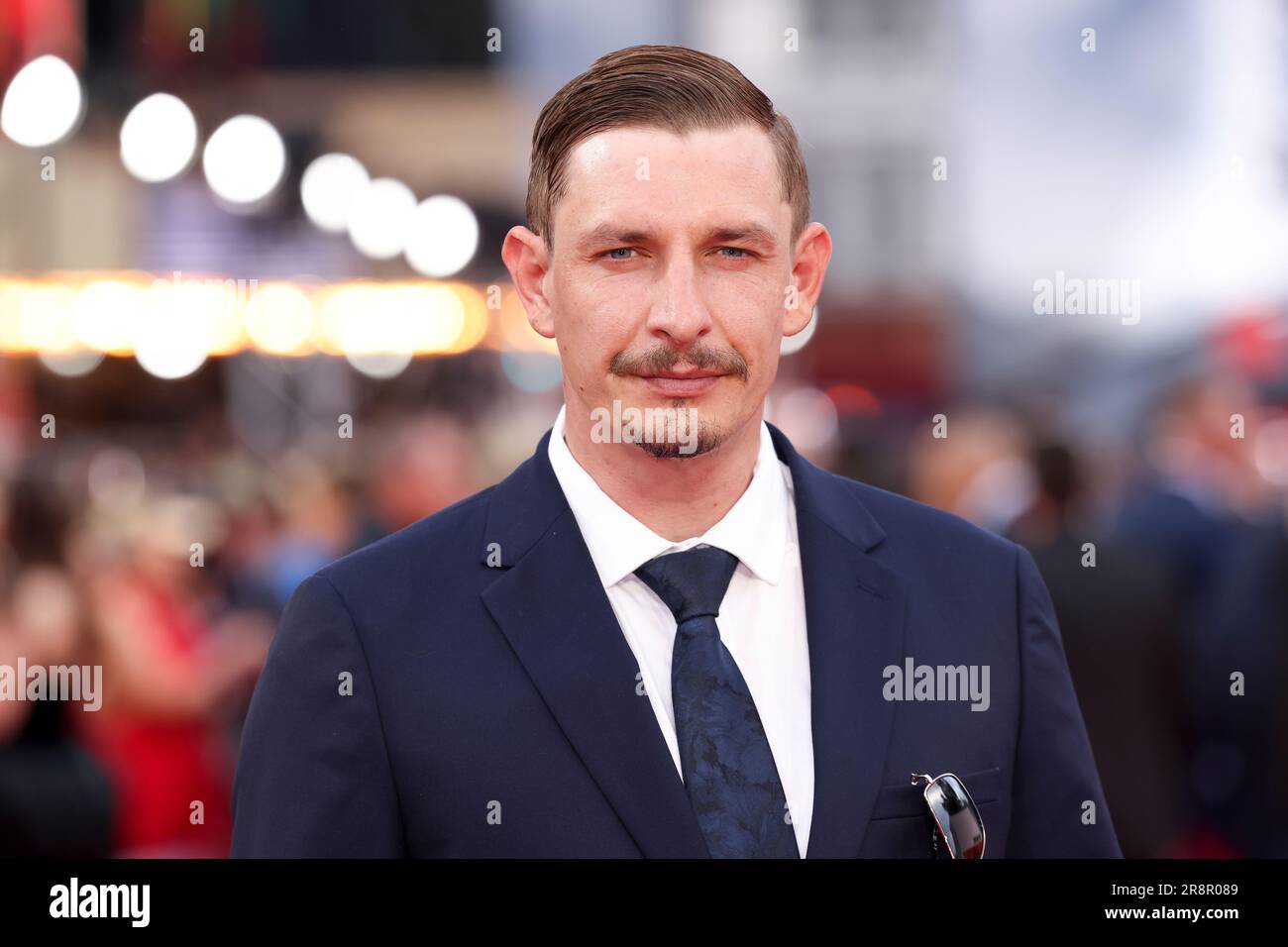 Frederick Schmidt poses for photographers upon arrival at the premiere of the film 'Mission ...