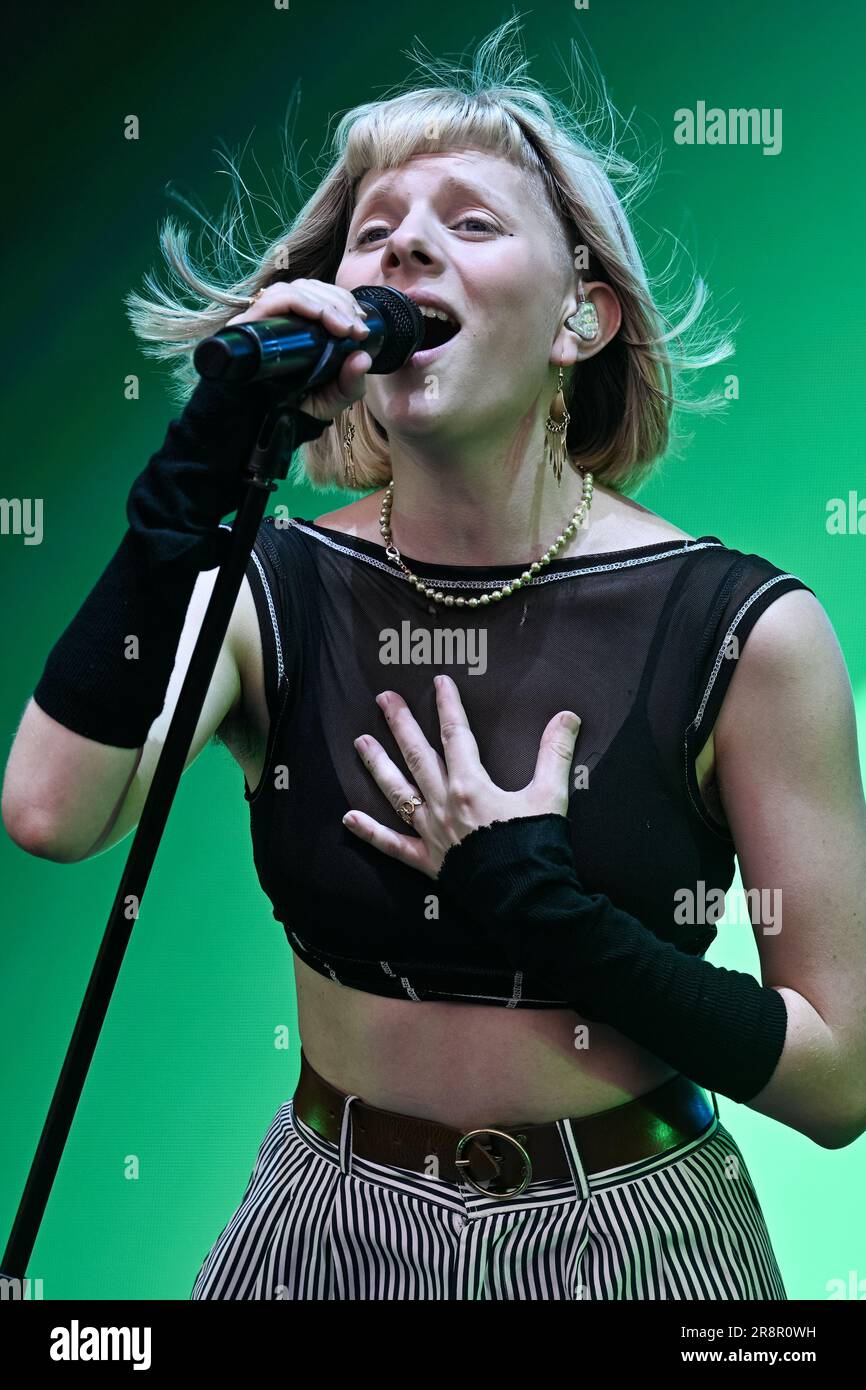 Prague, Czech Republic. 22nd June, 2023. Norwegian singer Aurora ...