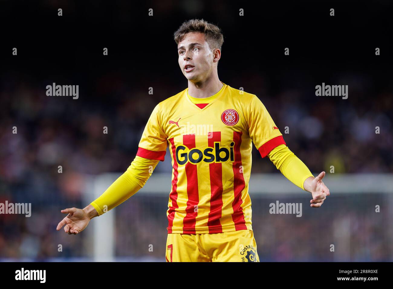 BARCELONA - APR 10: Rodrigo Riquelme in action during the LaLiga match ...