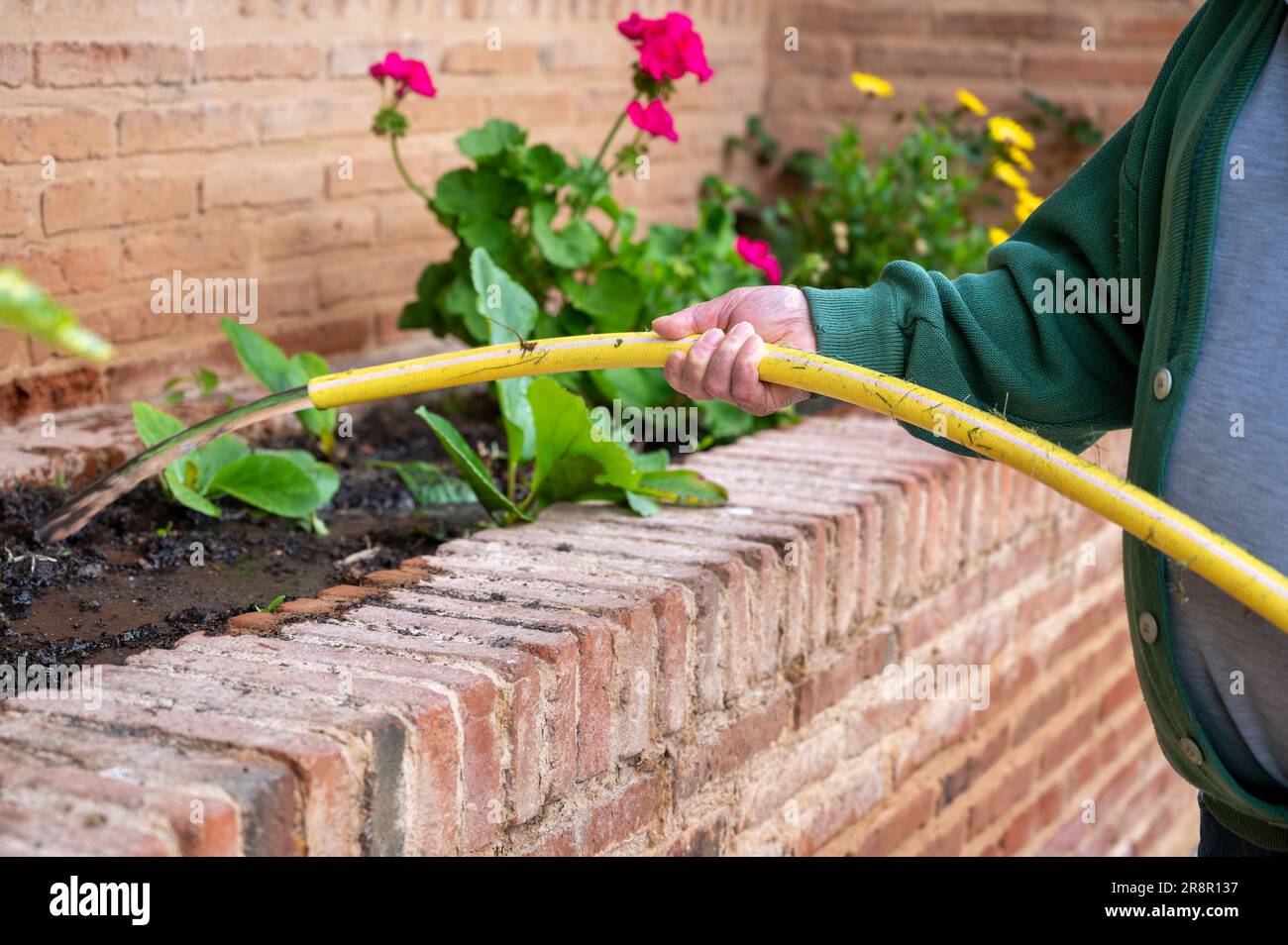 Finger over a hose hi-res stock photography and images - Alamy