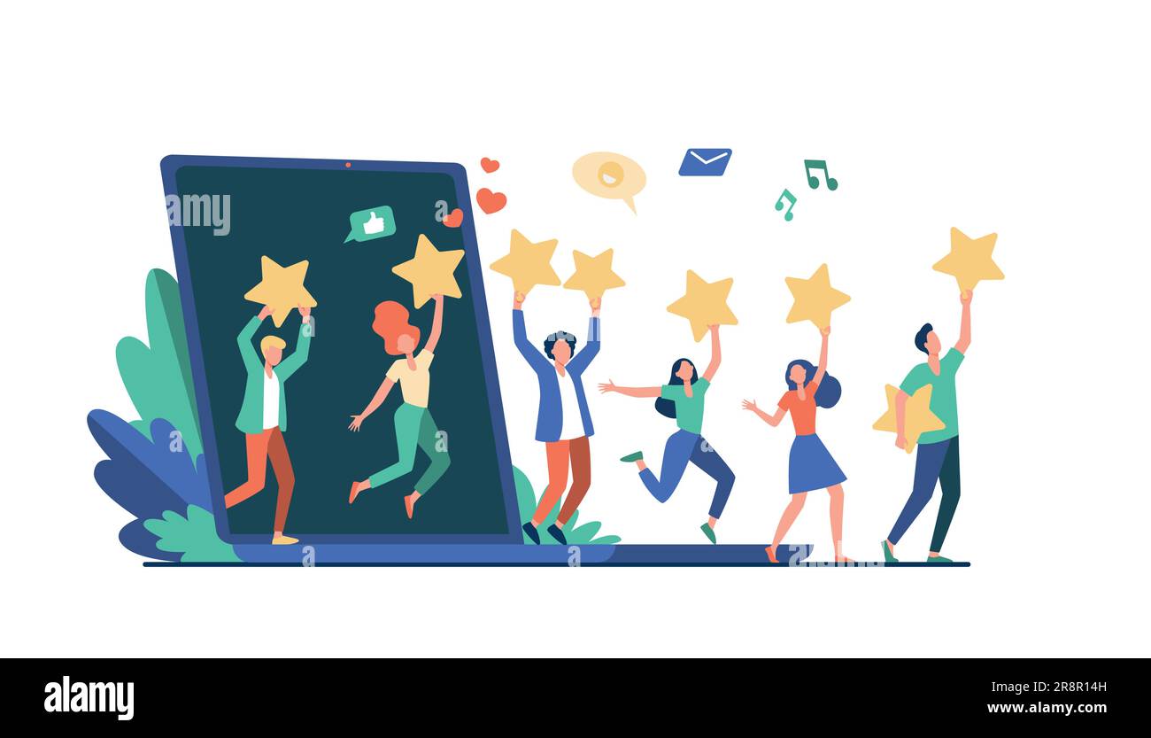 Customer review feedback laptop Cut Out Stock Images & Pictures - Alamy