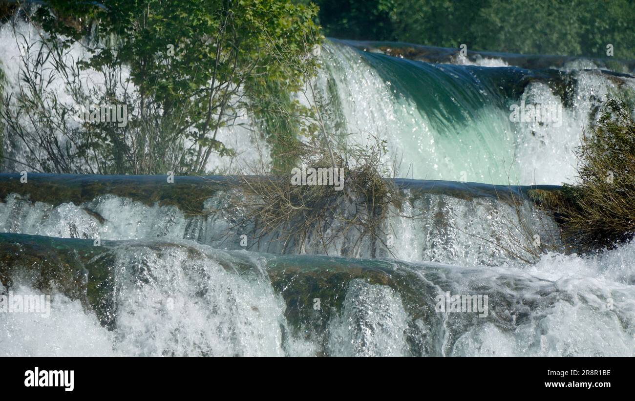 scenic waterfall in krka national oark in croatia Stock Photo - Alamy