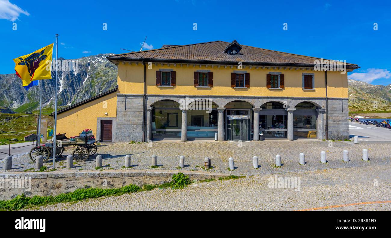 Gotthard pass museum and tourism shop, Ticino, Switzerland, Europe ...