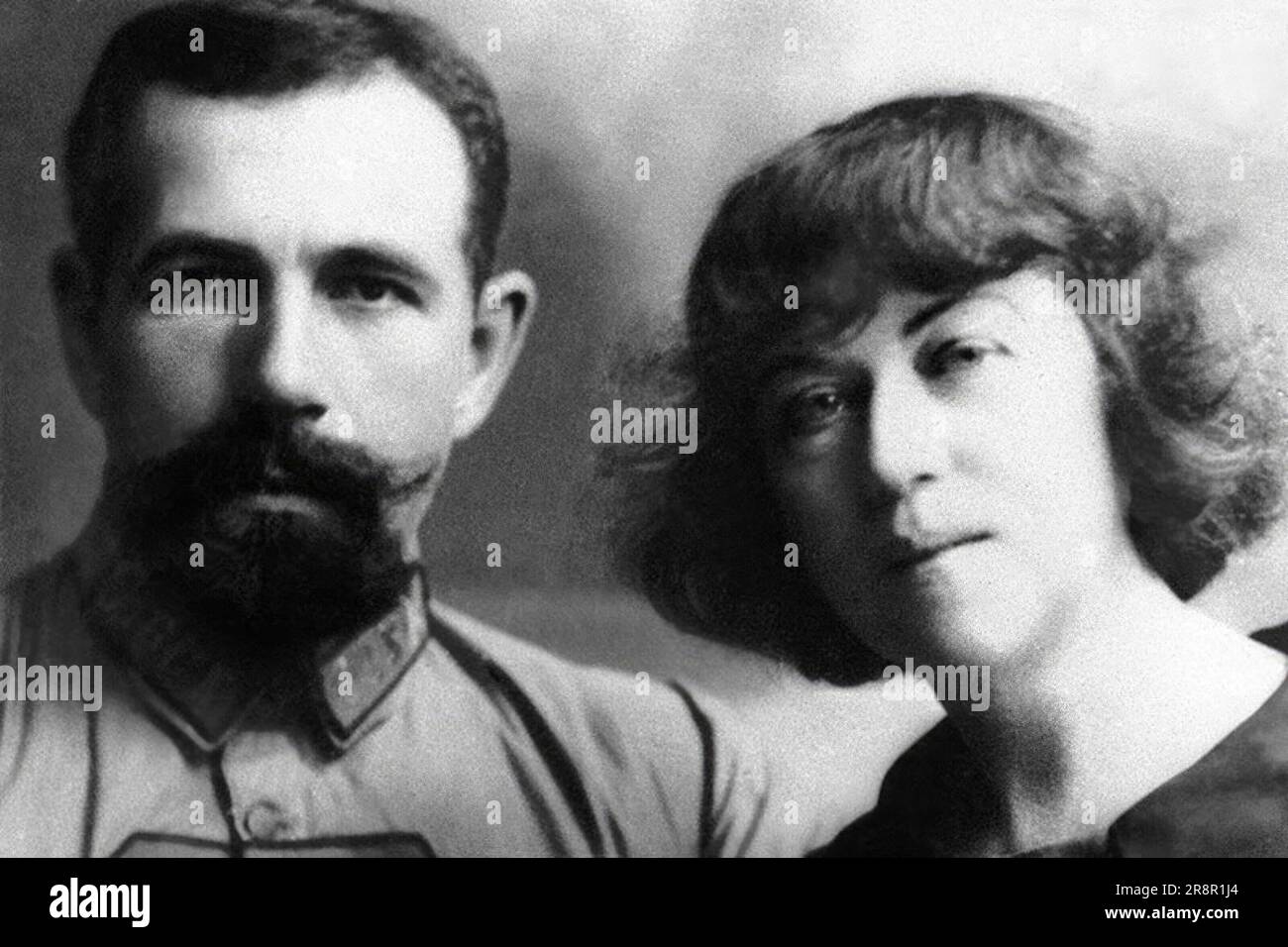 Soviet political and military figure Pavel Dybenko (1889-1938) and his ...